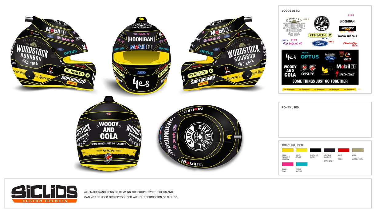 CHAZ MOSTERT 2024 REPLICA HELMET - Pre Order – SICLIDS